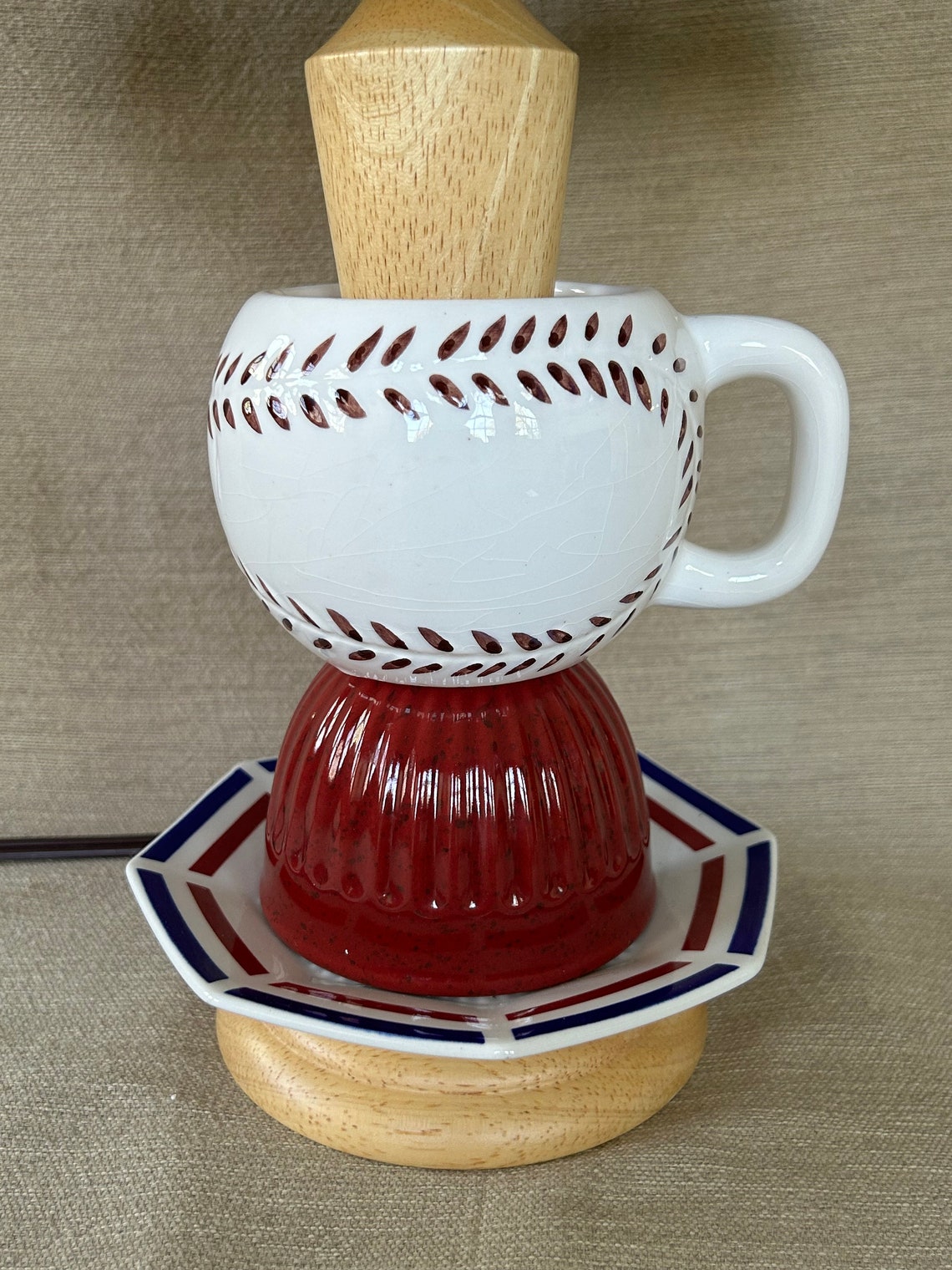 Baseball Themed Accent Lamp. - Etsy