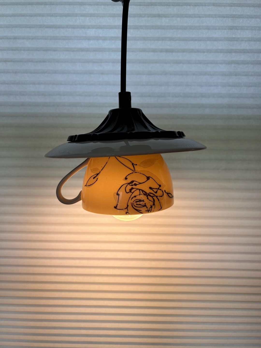 Teacup and Saucer Pendant Light - Etsy