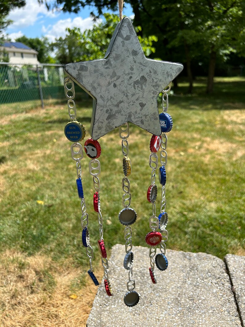 Bottle Cap Wind Chime - Etsy