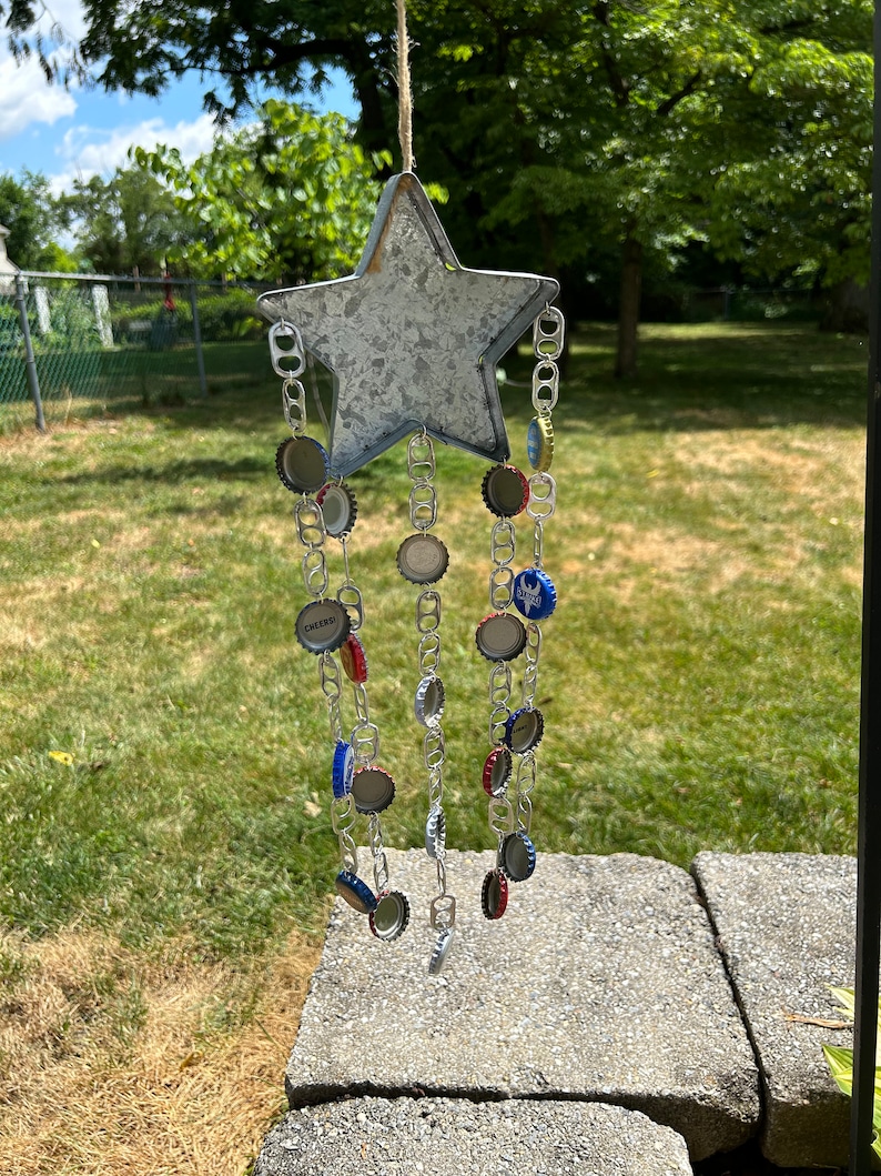 Bottle Cap Wind Chime - Etsy