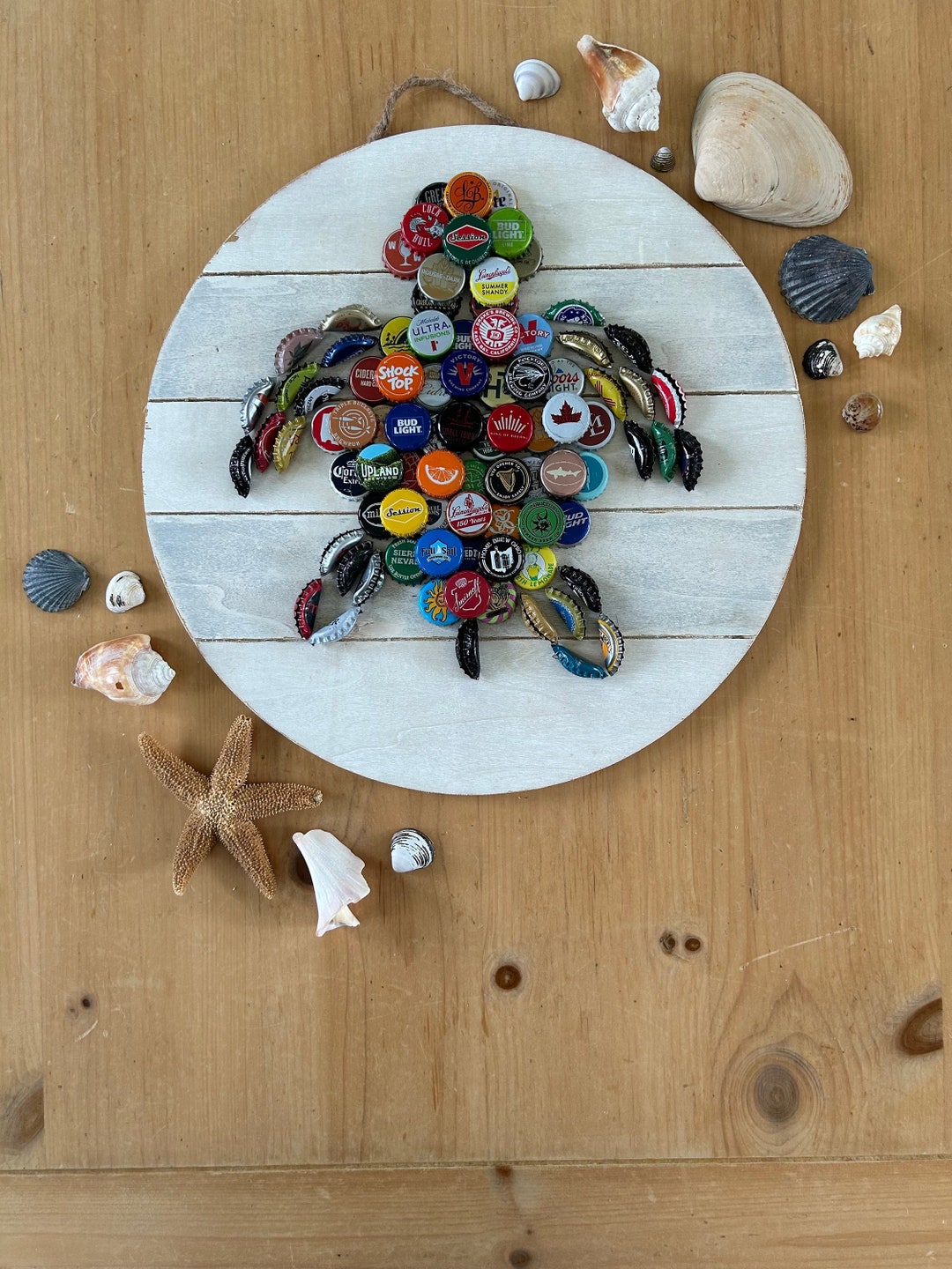 Sea Turtle Bottle Cap Wall Art - Etsy