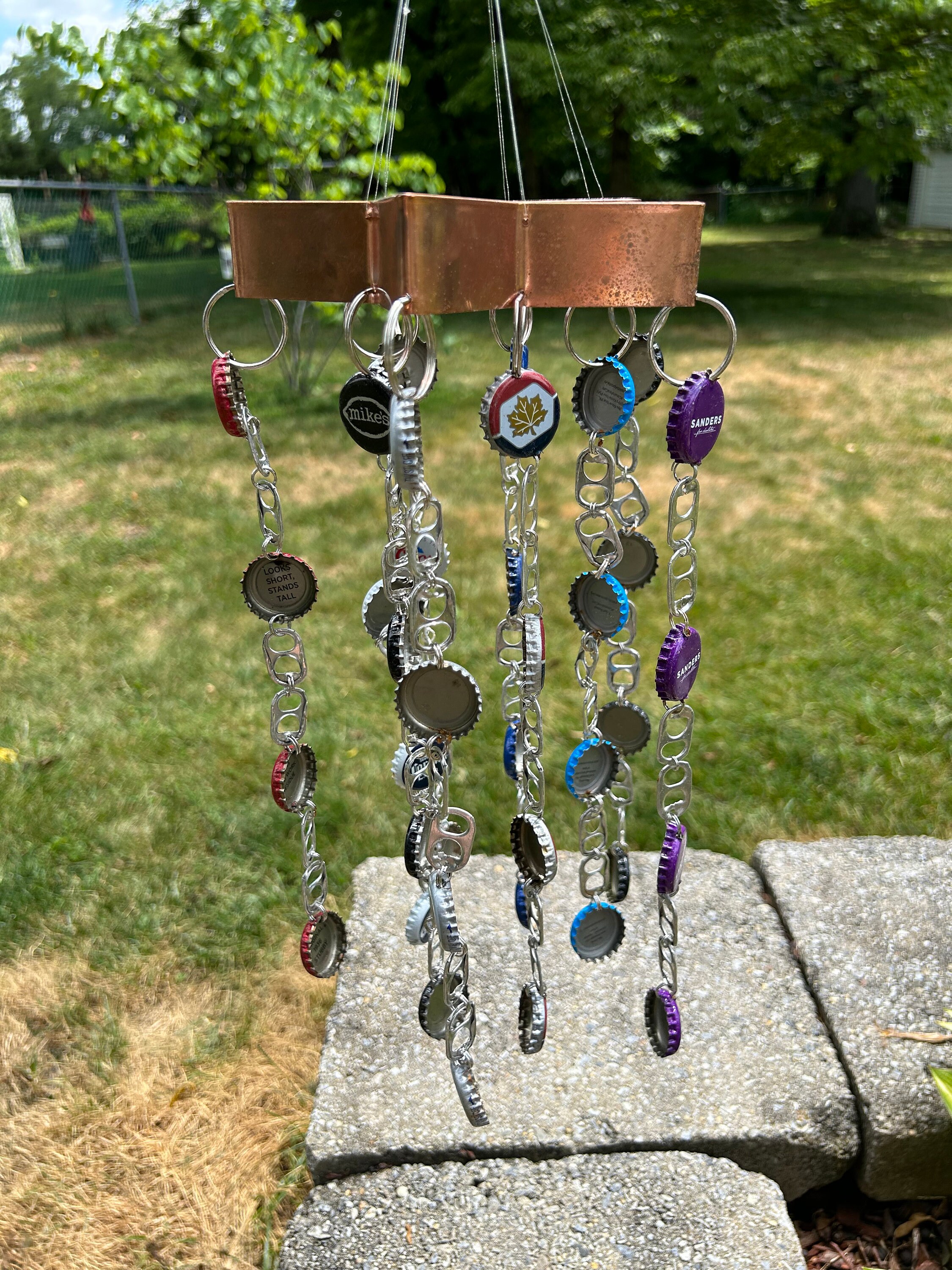 Bottle Cap Wind Chime - Etsy