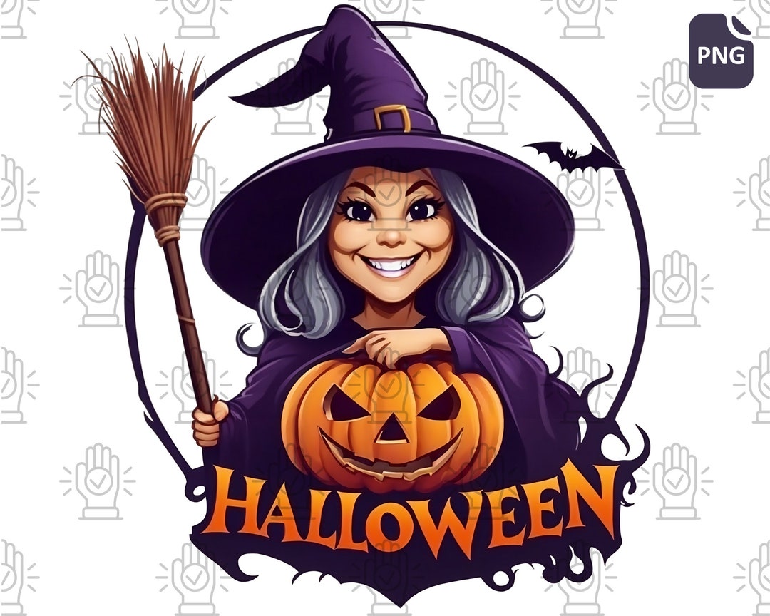 Digital Magic With Witch PNG Explore Spooky, Cute, and Trendy Witchy ...