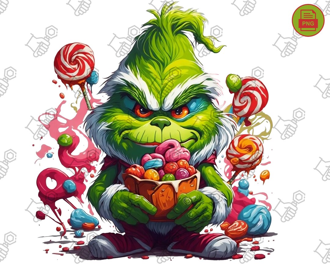Merry Mayhem With the Grinch and Marvelous Moments: Grinch PNG - Etsy ...