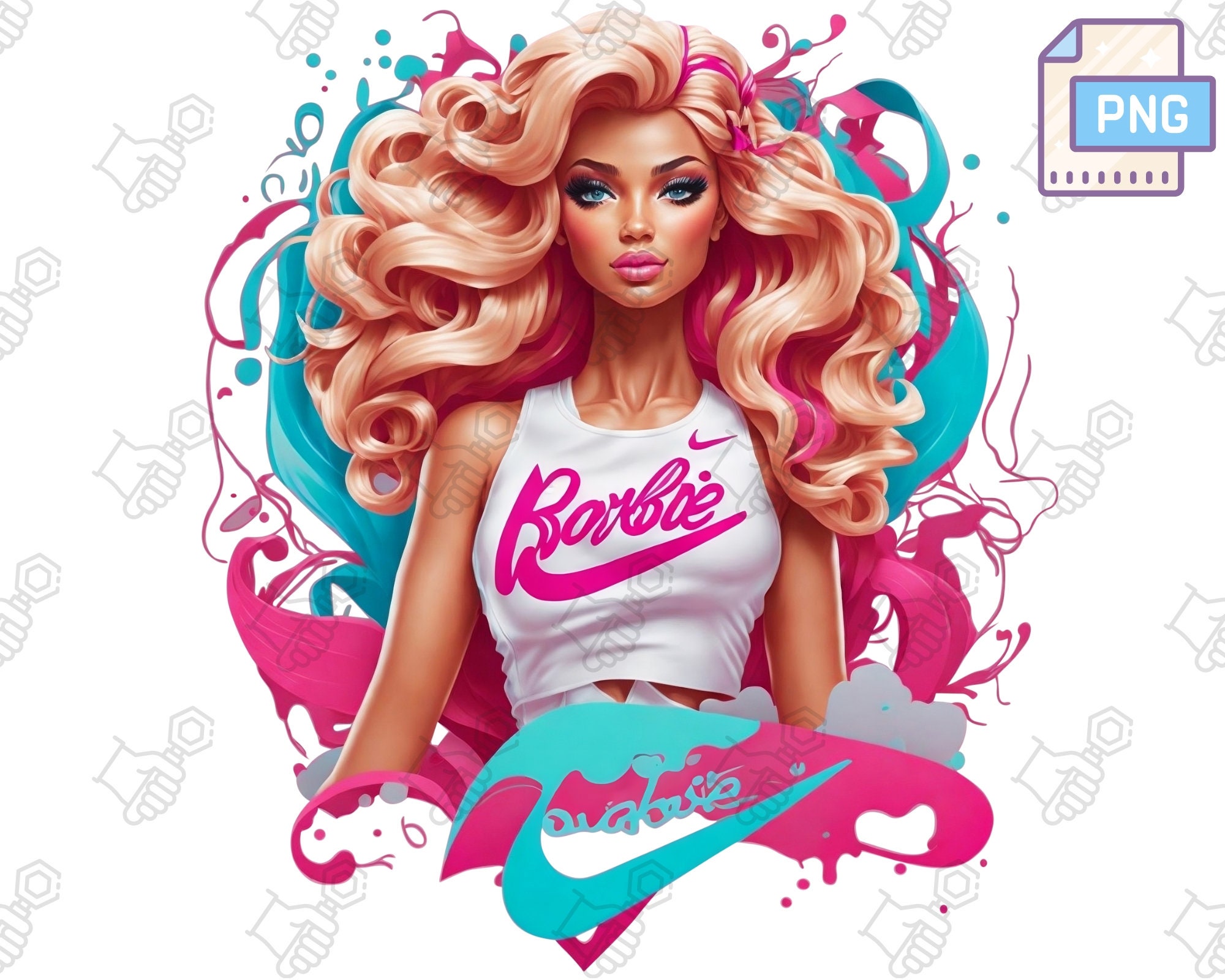 5 High-quality Barbie PNG Package Elevate Your Creative - Etsy