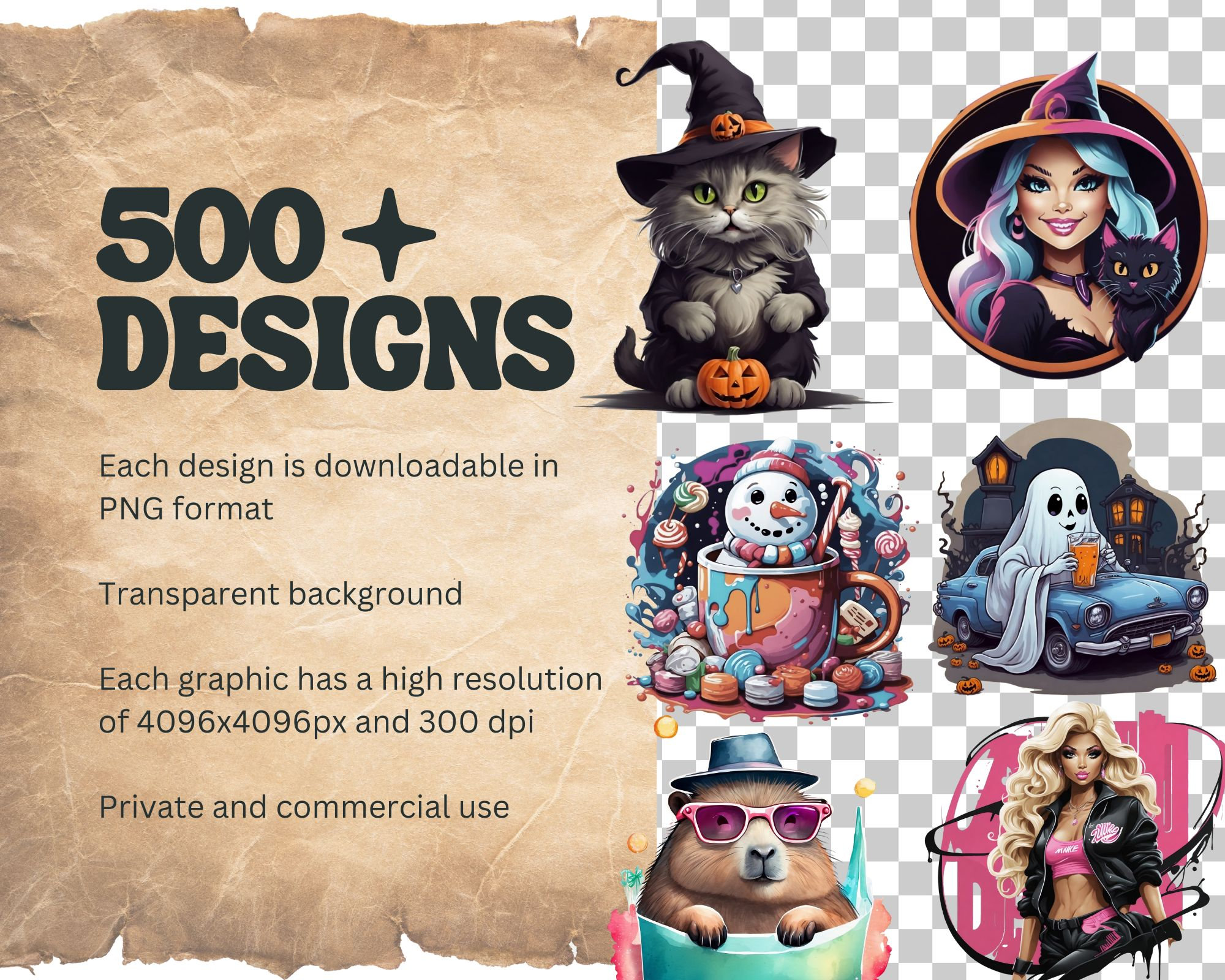Ultimate Digital Download Bundle 500 PNG Designs Lifetime Access to All ...