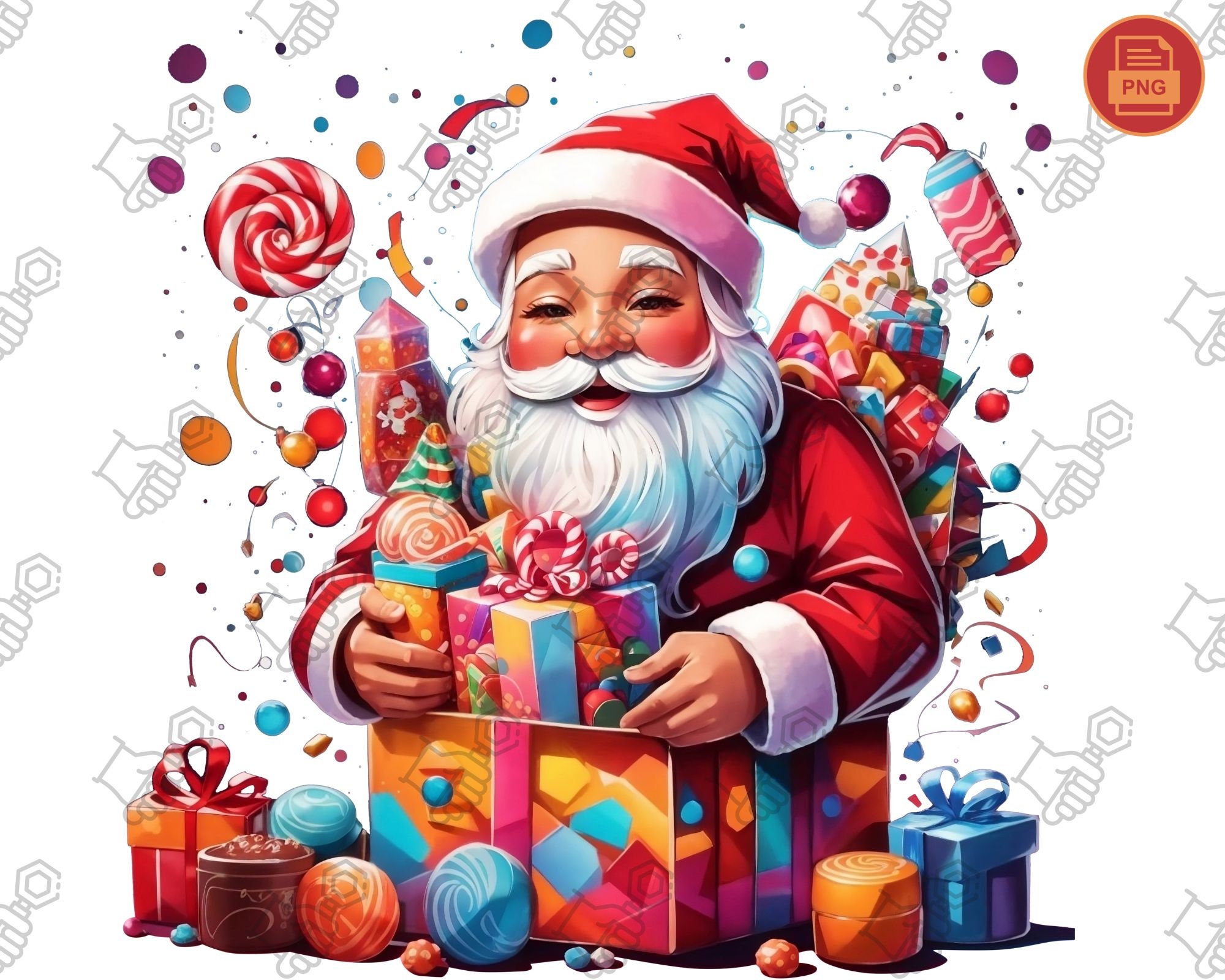 Merry Chuckles and Santa PNG: Craft a Christmas Adventure Filled With ...