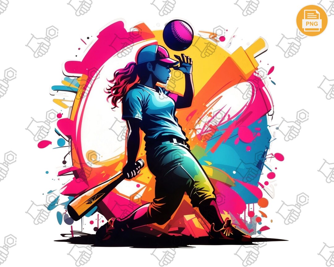 Excel in Style: Softball PNG Where Dreams Take Flight in Every Design ...