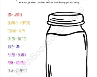 Feelings Worksheet - Etsy