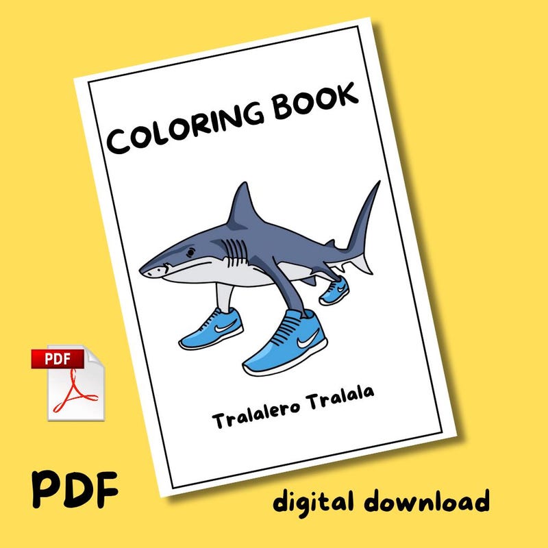 Italian Brainrot Coloring Book - Etsy