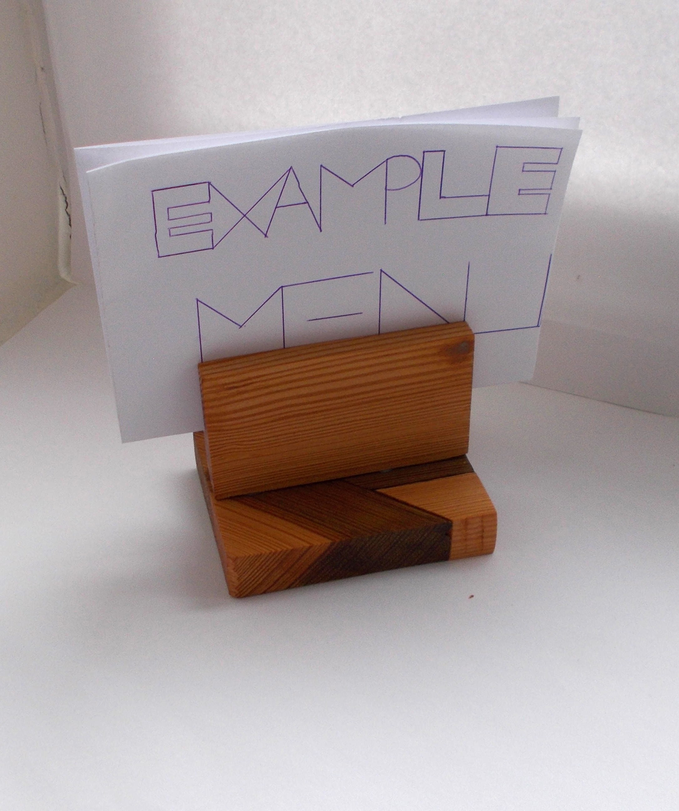 Menu Display / Bar Menu Holder / Café Menu / Wood Menu Holder / Menu ...