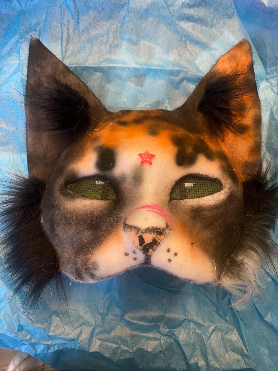 Calico Cat Mask - Etsy