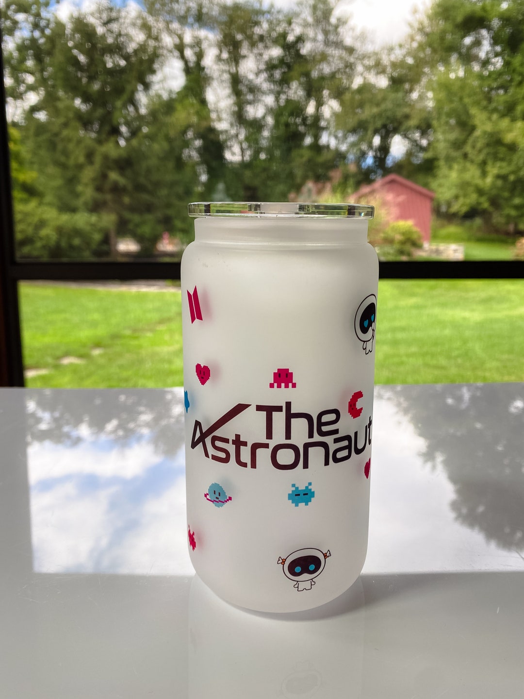 Jin the Astronaut Astronaut BTS Merch Frosted Beer Can Glass With ...