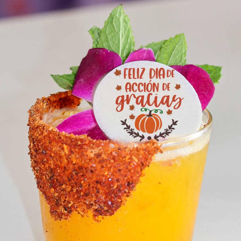 Feliz Dia De Accion De Gracias Thanksgiving Spanish Seasonal Edible ...