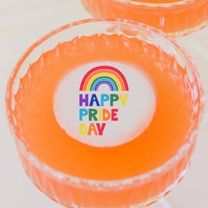 LGBTQ PRIDE Edible Cocktail Toppers-happy Pride Day 50 Count 2024 Pride ...