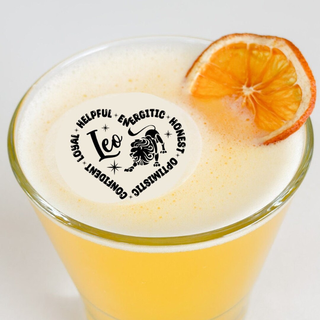 Leo Zodiac Birthday Party - 50 Edible Cocktail Toppers - Zodiac Sign ...