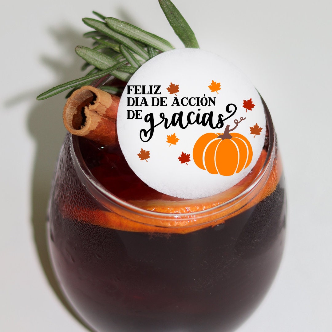 Feliz Dia De Accion De Gracias Thanksgiving Spanish Seasonal Edible ...