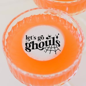 50 Edible Cocktail Toppers - Halloween Toppers - Let's Go Ghouls Beetle ...