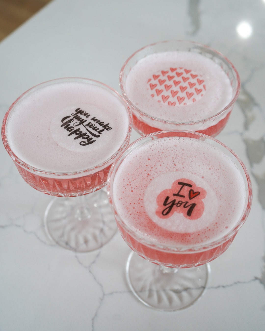 Valentine's Day Sweetheart 3 Pack Edible Cocktail Toppers- Valentine's ...
