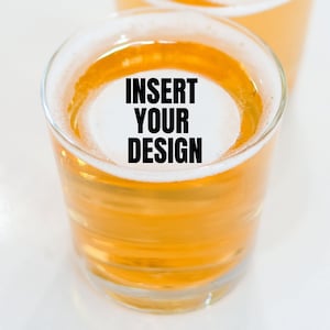 Custom Design Personalized Customizable Edible Cocktail Toppers-50 Count Any Occasion Custom ...