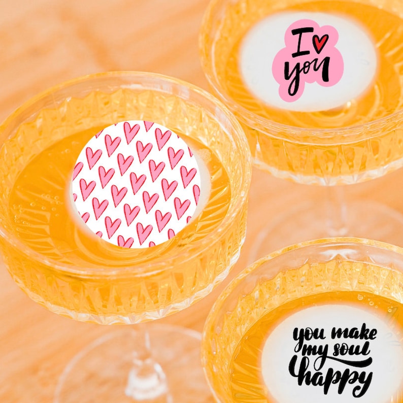Valentine's Day Sweetheart 3 Pack Edible Cocktail Toppers- Valentine's ...