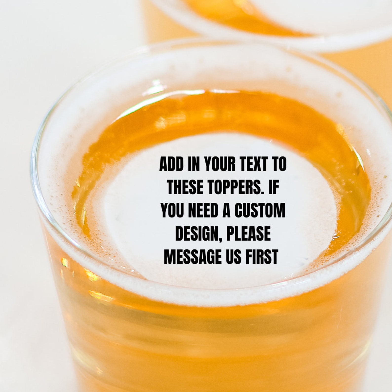 250 BULK Edible Drink Toppers Monogram Cocktail Garnishes Cocktail ...