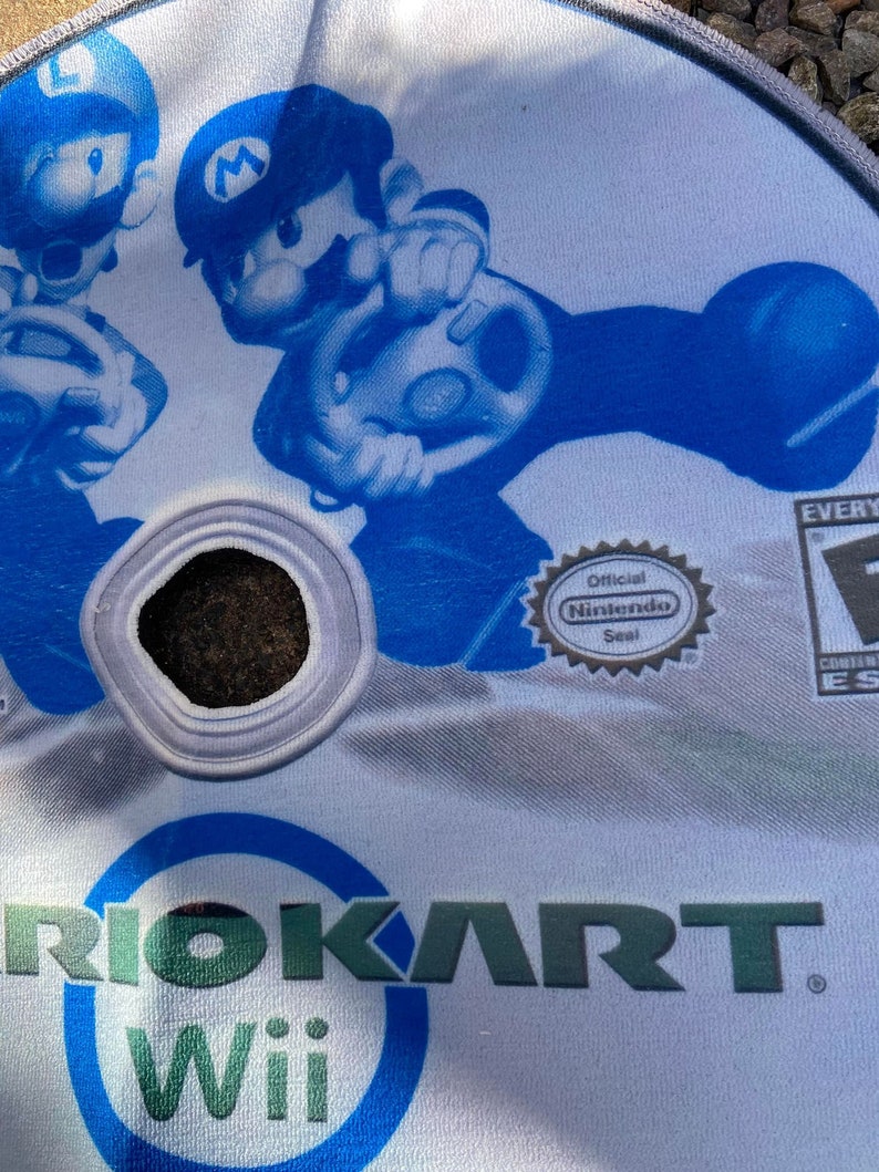 Mario Kart Custom Rug Nintendo Wii CD Disc Rug Mario Game 80x80cm - Etsy