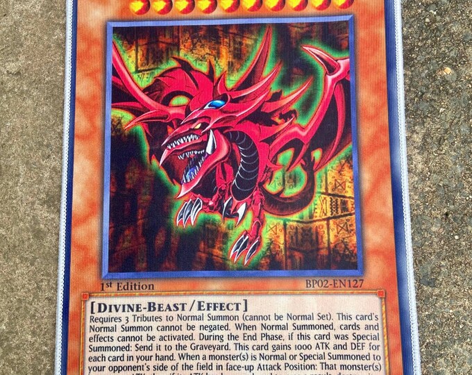 Yu Gi Oh Card - Slifer the Sky Dragon Rug Mat - Custom Made Game Rug ...