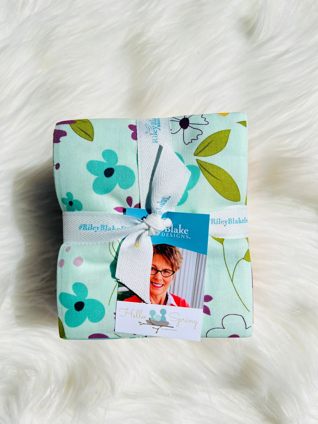 Riley Blake Hello Spring Fat Quarter Bundle, Riley Blake Fabric, Riley ...