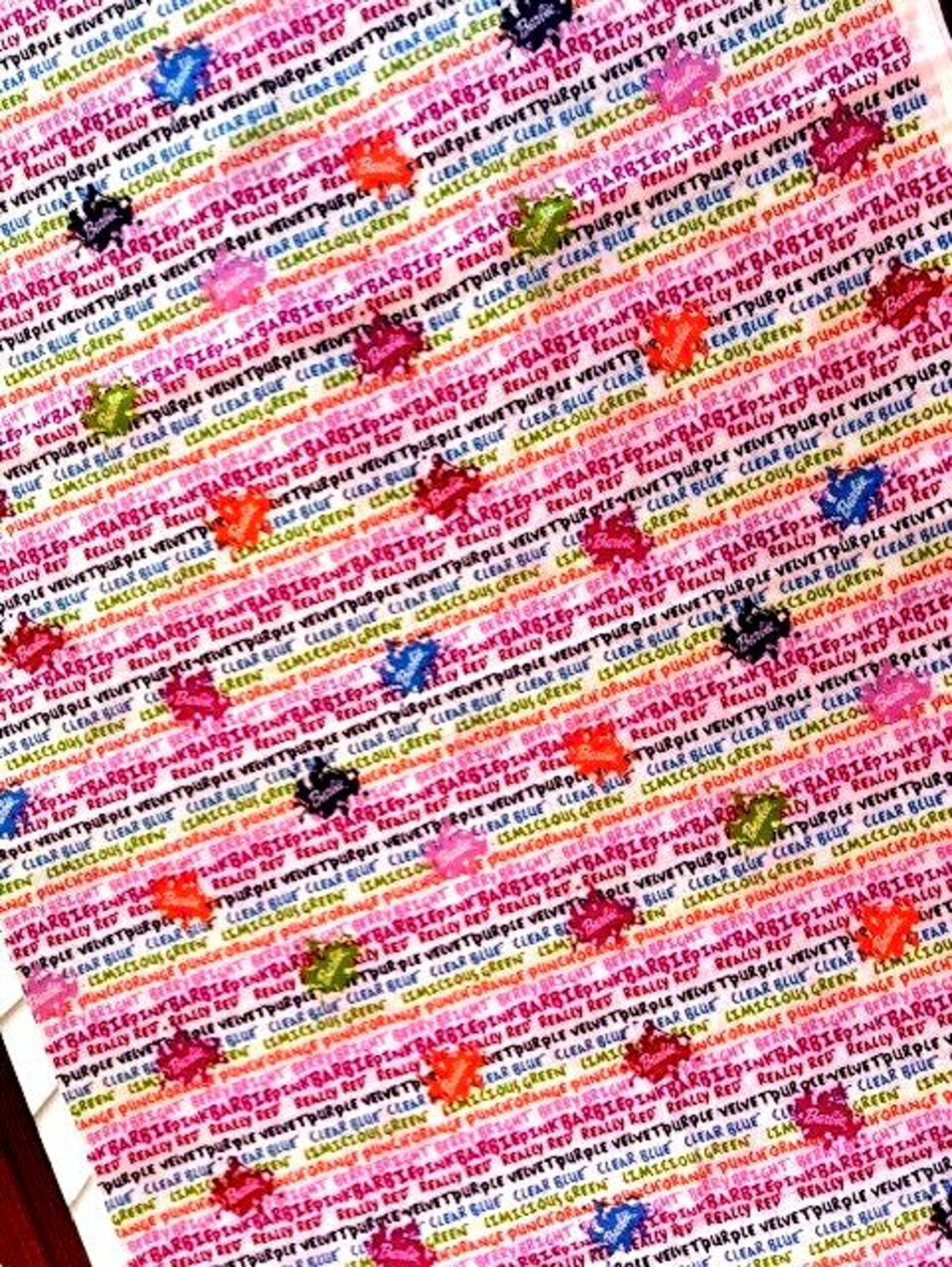 Barbie Color Me Vintage Cotton Fabric by Mattel, Fabric by the Yard ...