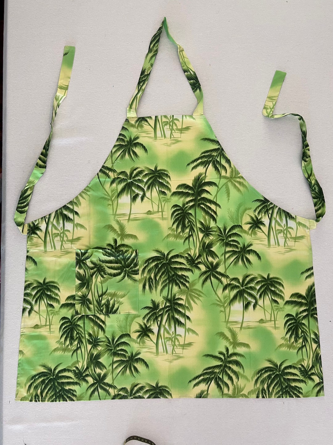 Apron Palm Trees Tropical Print Apron Handmade Beachy Print Apron ...
