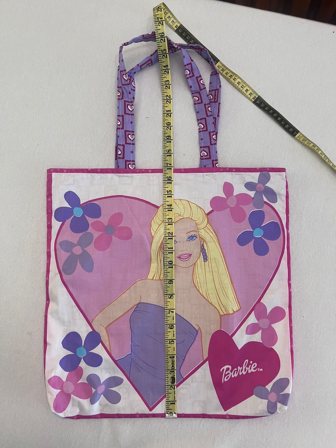 Vintage Barbie Cotton Tote Bag: Handmade 90s Design - Etsy