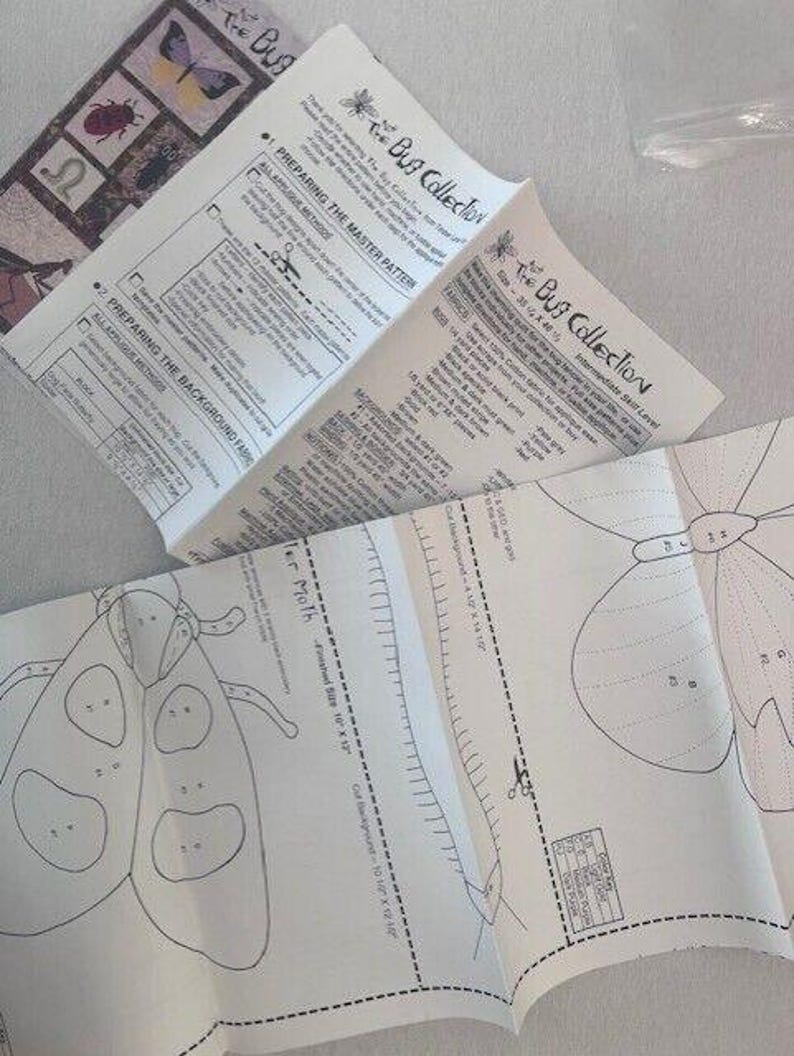 Applique Quilt Pattern the Bug Collection Timber Lane Press 604 35x46 ...