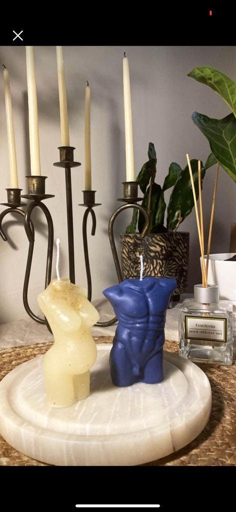 Man-woman Body Shape Candle - Etsy