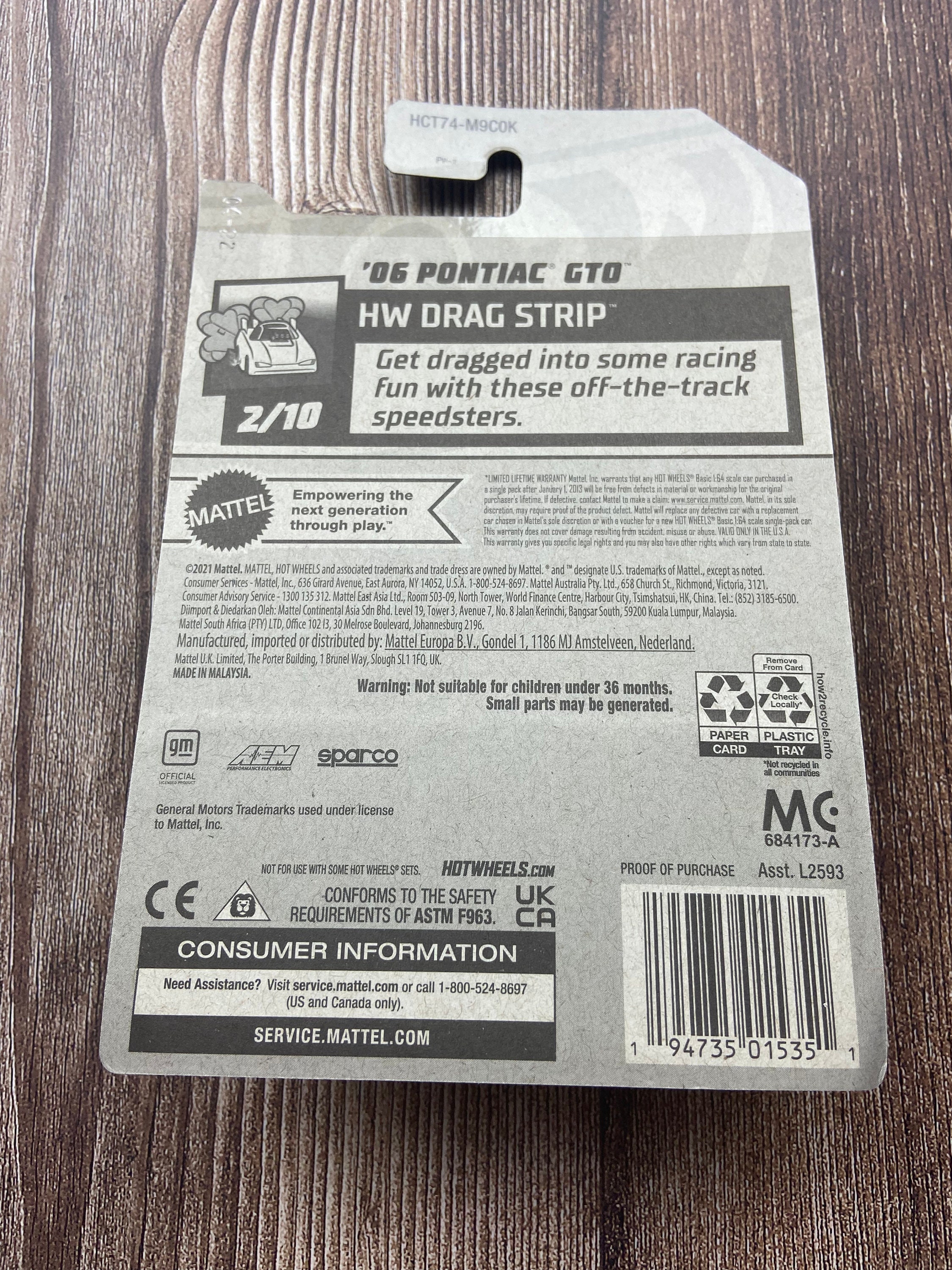 Hot Wheels NIB Red 06 Pontiac GTO Hot Wheels HW Drag Strip - Etsy