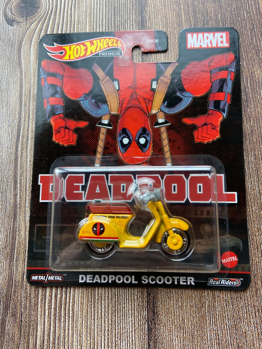 Hot Wheels Premium, NIB Deadpool Scooter Hot Wheels, Deadpool, Marvel ...