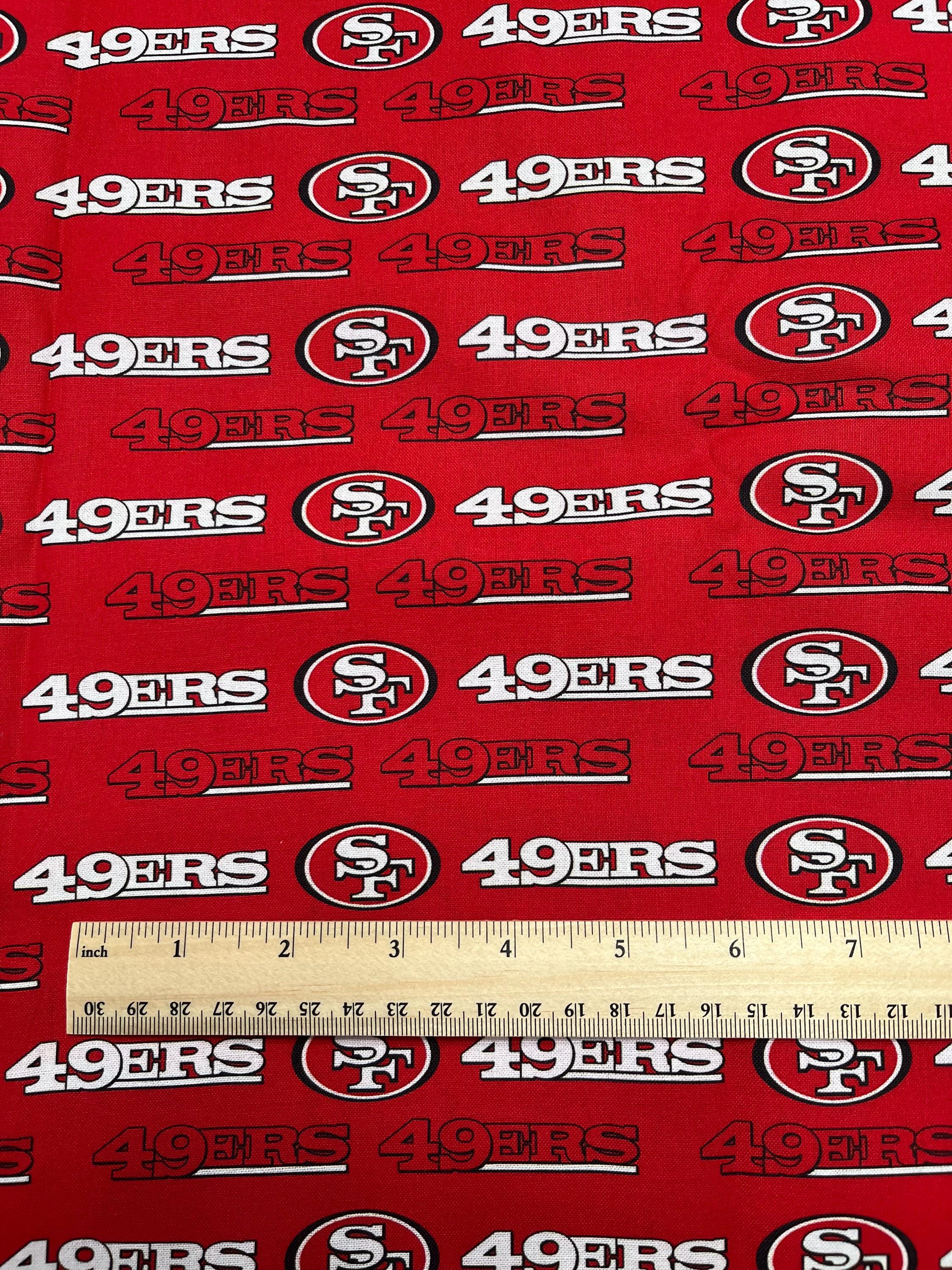 San Francisco 49ers Fabric, San Francisco Fabric, 100% Cotton, NFL ...