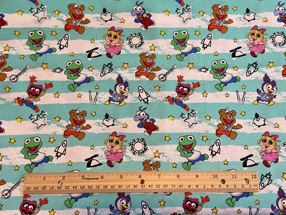 Muppets Fabric Kermit the Frog Fabric Miss Piggy Fabric - Etsy