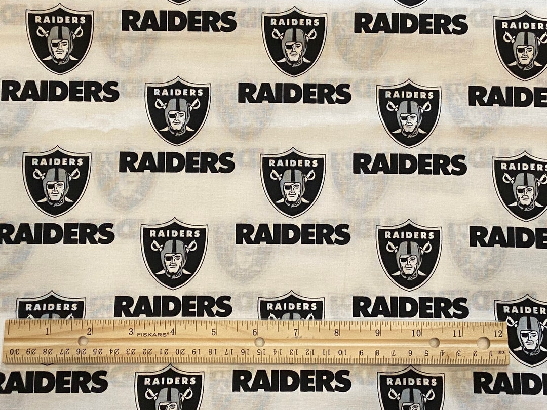 Raiders Fabric, Las Vegas Raiders Fabric, **sold by the 1/2 Yard ...