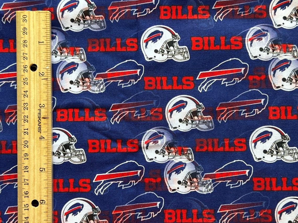 Buffalo Bills Fabric, Buffalo Bills 100% Cotton, Quilting Cotton, Fat ...