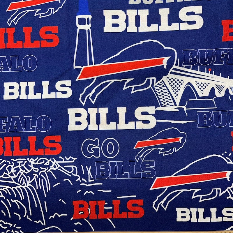 Buffalo Bills Fabric - Etsy