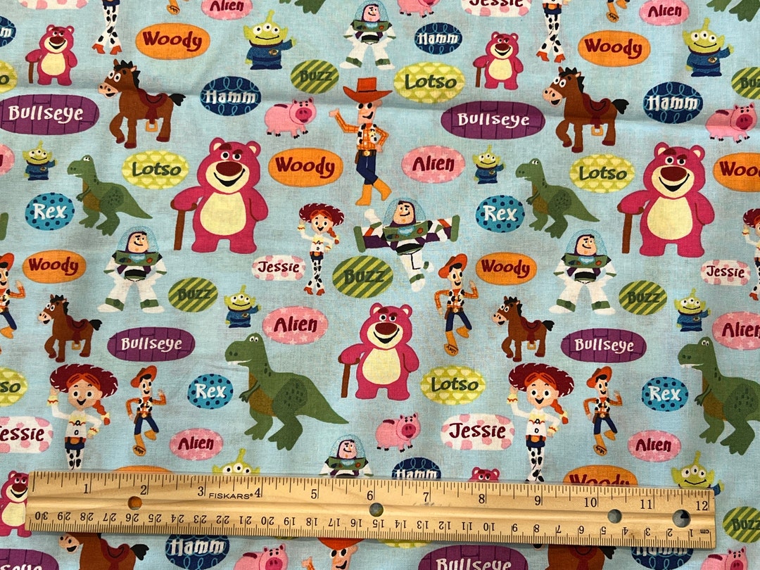 Toy Story Fabric, Woody Fabric, Lotso Fabric, Jessie Fabric, Buzz ...