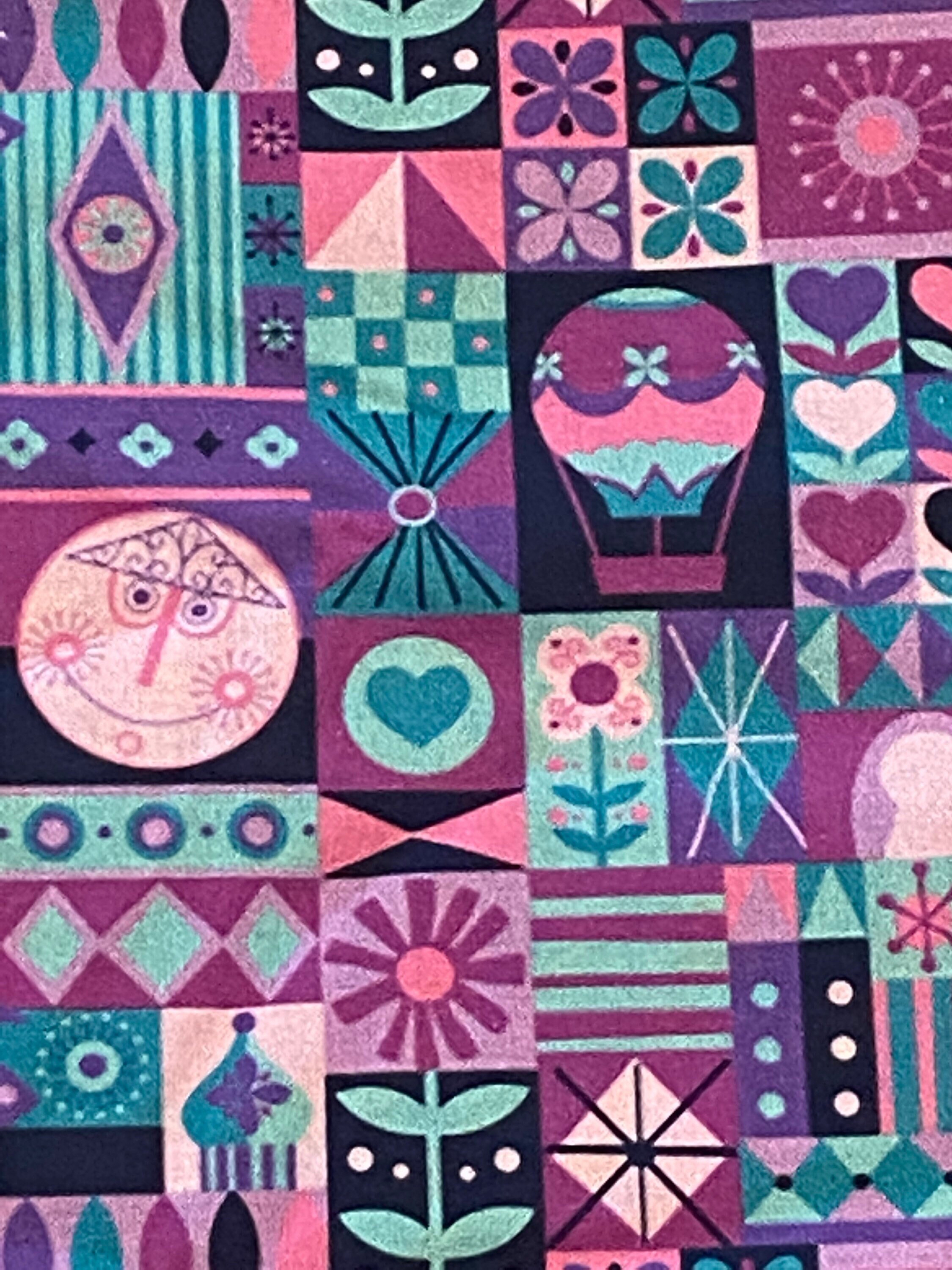 Disney Fabric, Its a Small World Fabric, 100% Cotton, Quilting Cotton ...
