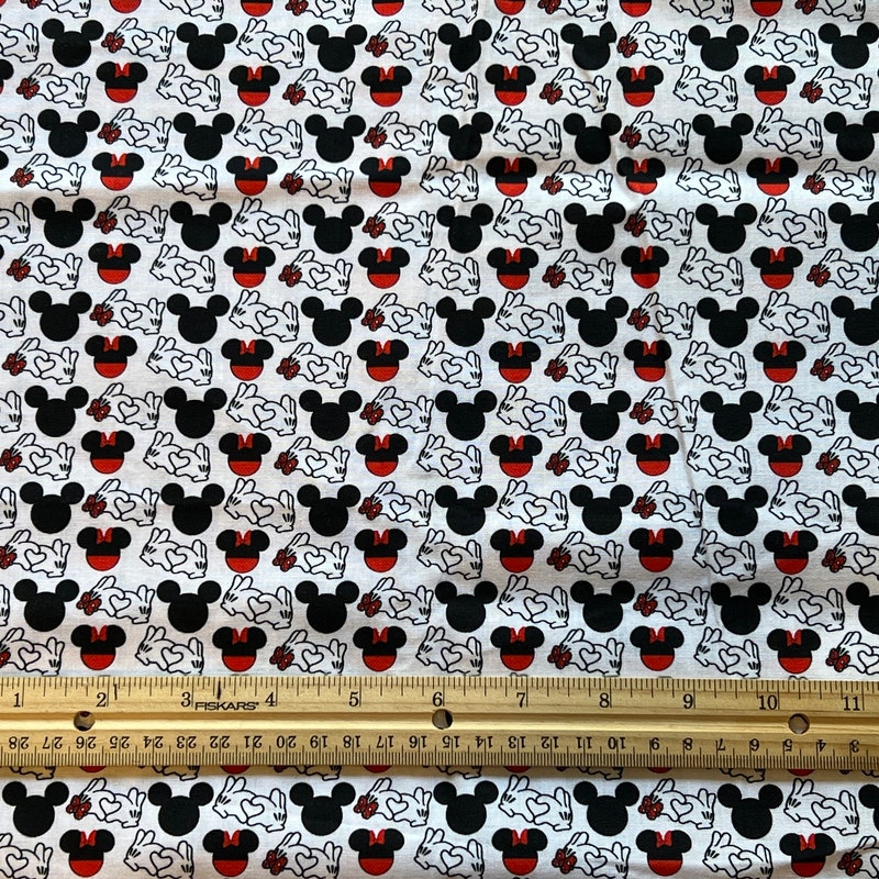 Mickey Mouse Fabric - Etsy