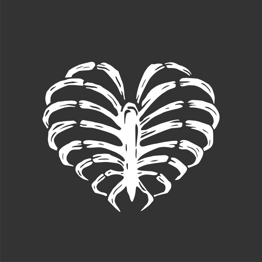 Skeleton Heart Design Files Cricut Ready SVG, DXF, EPS and More - Etsy
