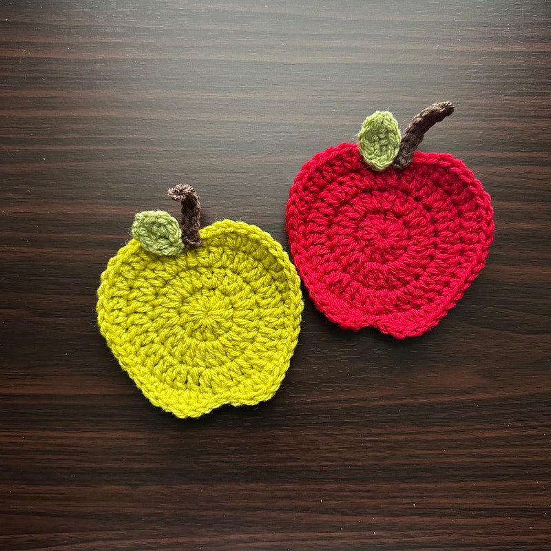 Apple Coasters - Etsy
