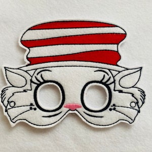 Handmade Dr Seuss Inspired Cat in the Hat Felt Face Mask - Etsy