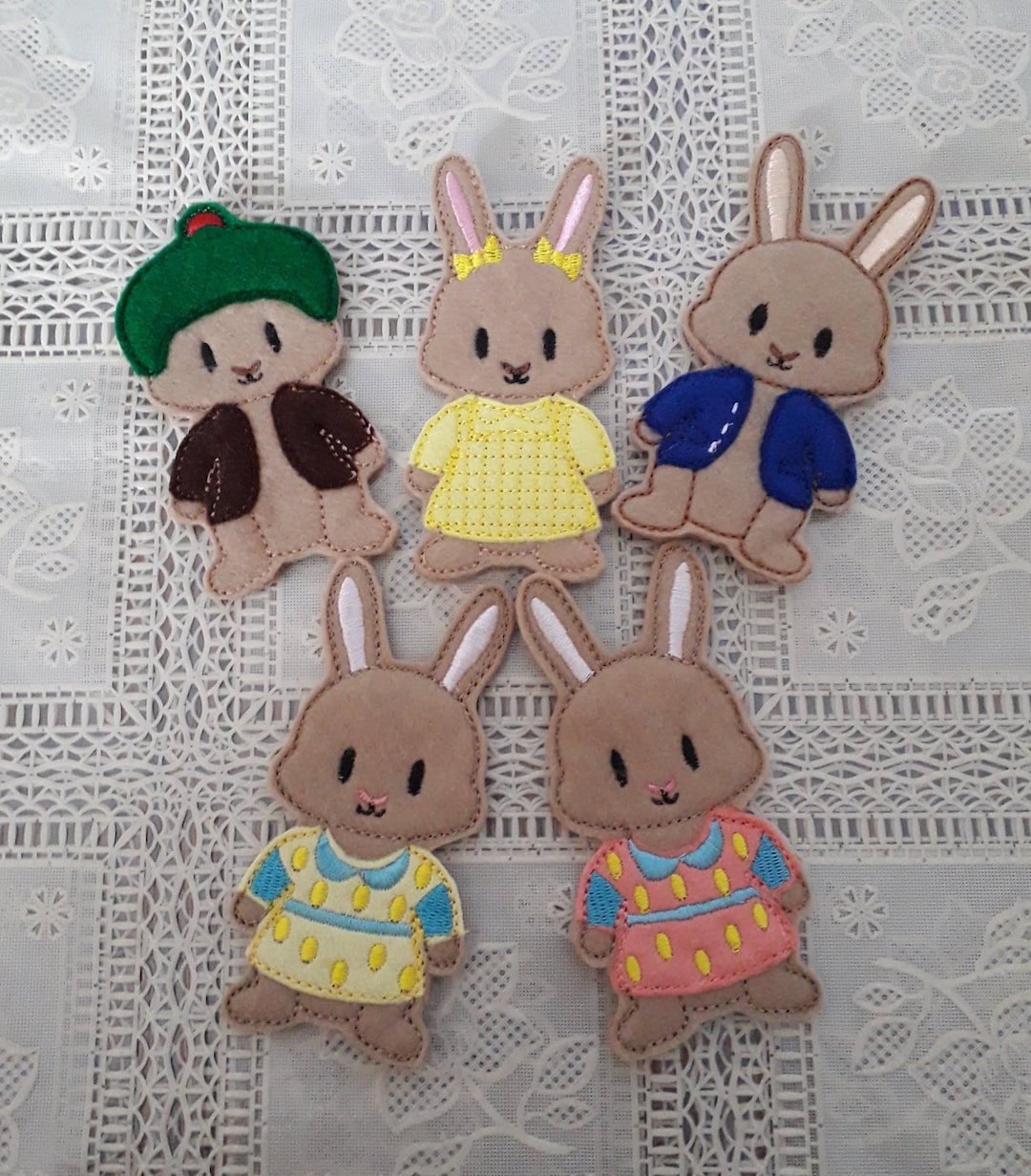 Handmade Peter Rabbit Inspired Felt Finger Puppets - Etsy