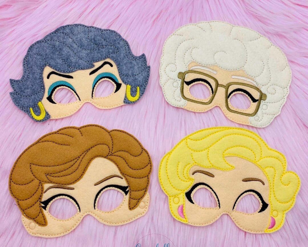 Handmade Golden Girls Inspired Felt Face Masks - Etsy