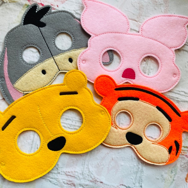Winnie the Pooh Face Mask - Etsy